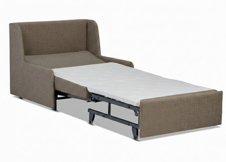 Armless Chair Sofabed With Timber Slats - Sofa Bed Specialists
